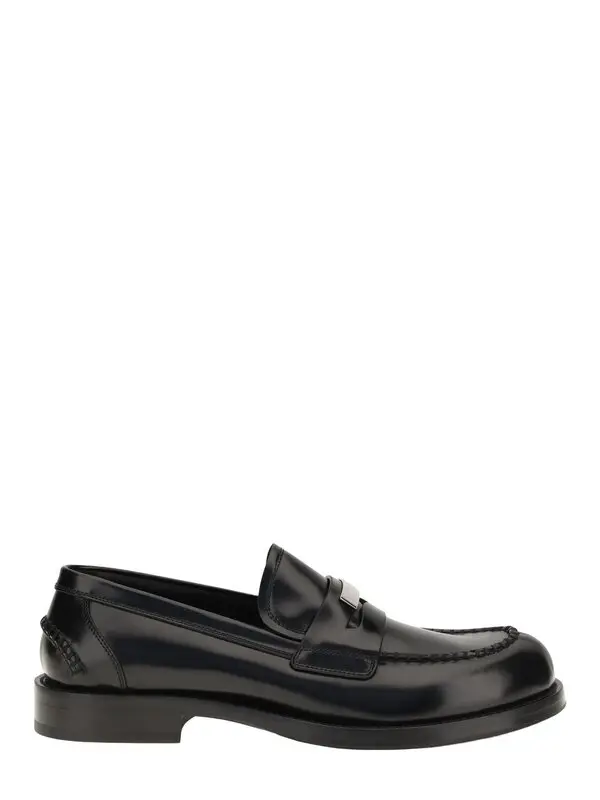 Dolce & Gabbana Calfskin Leather Loafers - Black