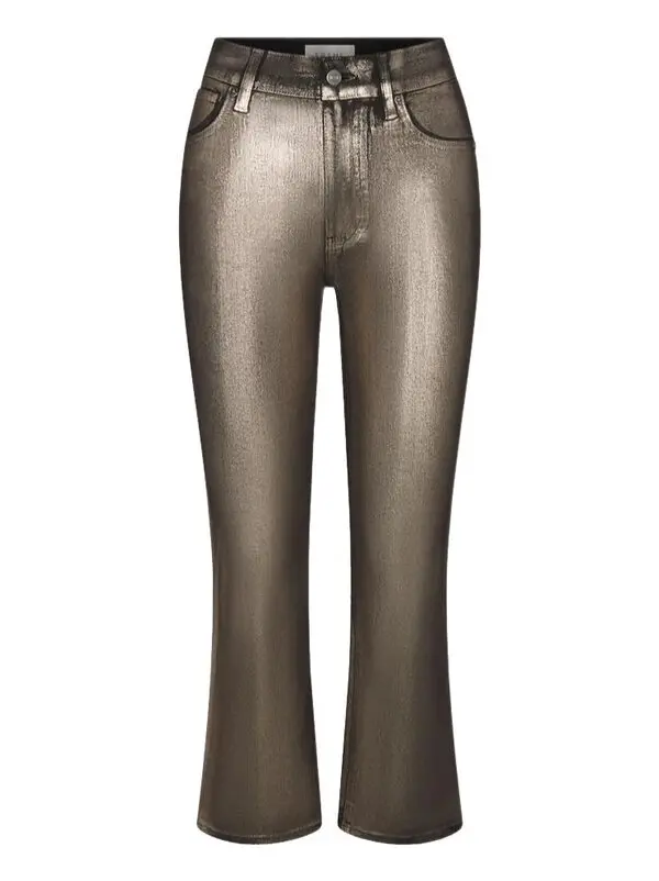 FRAME High-waist Straight-leg Jeans - Brown
