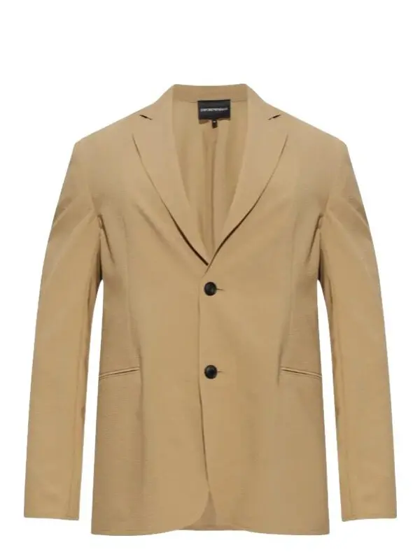 Emporio Armani Single-breasted Blazer - Beige