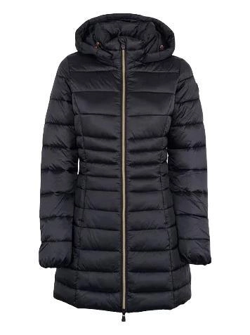 SAVE THE DUCK Hooded Zip-up Jacket - Black