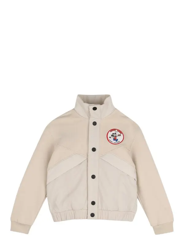 Marc Jacobs X Disney Logo-patch Panelled Cardigan - Beige