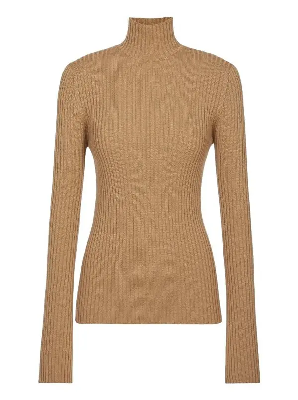 Chloé High-neck Knit Jumper - Brown