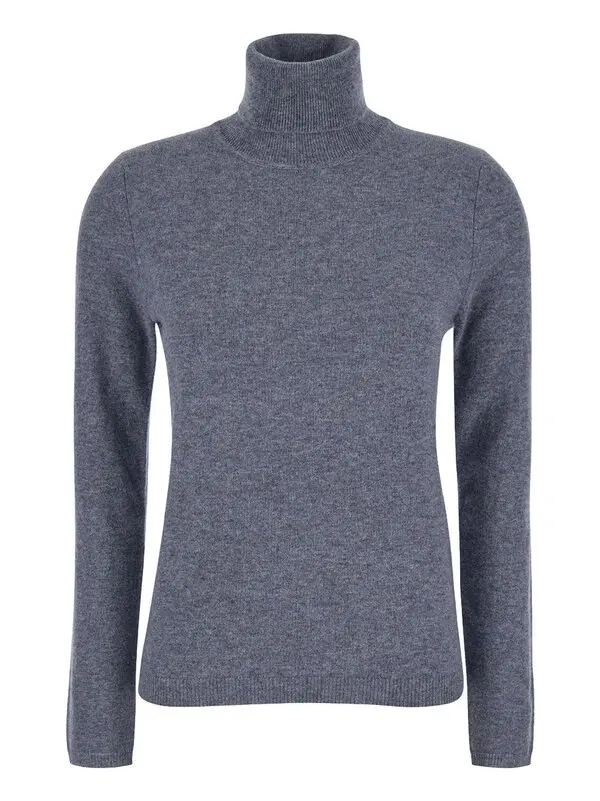 LEPLAIN Cashmere Turtleneck Sweater For - Grey