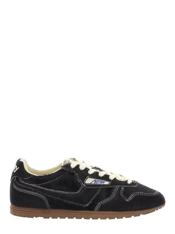 AUTRY Windspin Low Suede Sneaker With Side Logo For - Brown