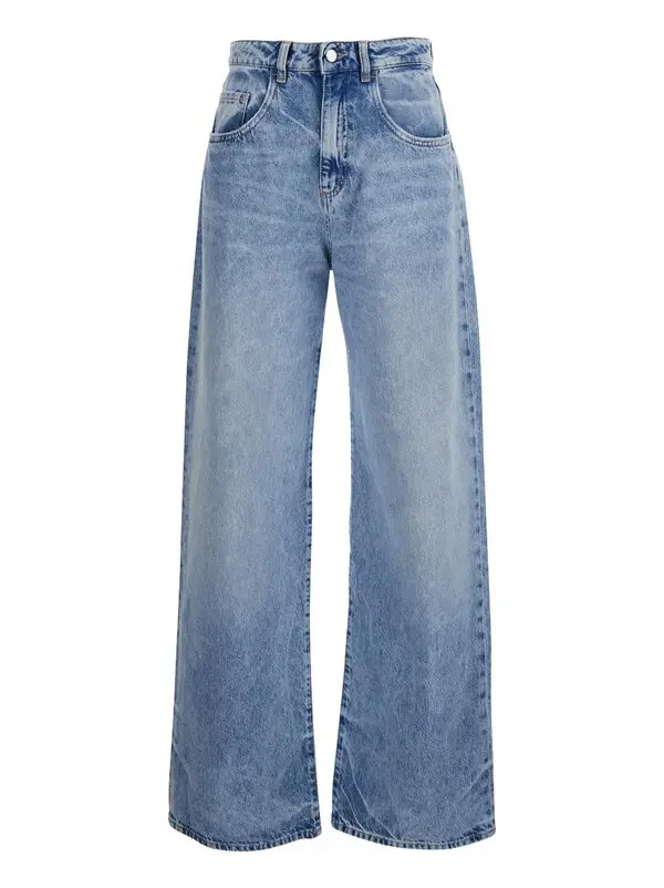 ICON DENIM LOS ANGELES Organic Cotton Five-pocket Regular Fit Straight-leg Jeans - Blu