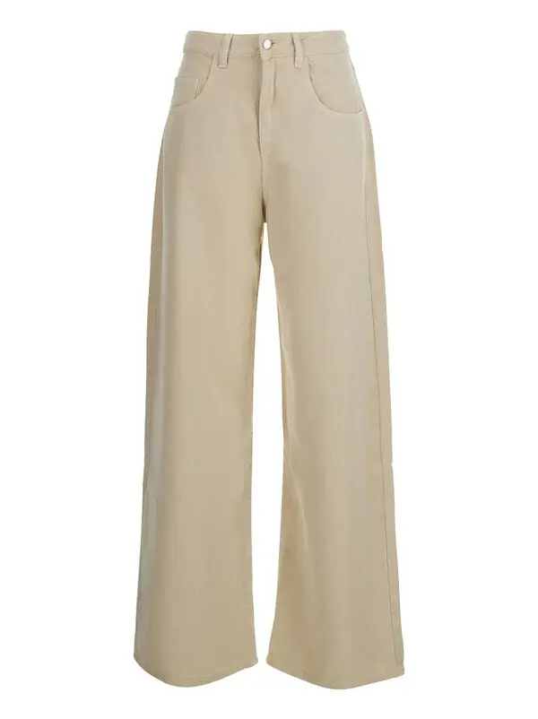 ICON DENIM LOS ANGELES Lyocell-cotton Denim Jeans - Beige
