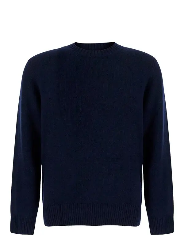 Soft Goat Soft 100% Cashmere Crew Neck Sweater For - Blu
