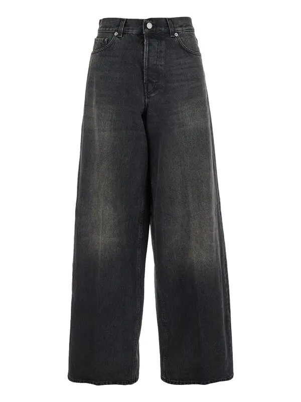 HAIKURE Bethany Logo Patch Wide-leg Denim Jeans For - Grey
