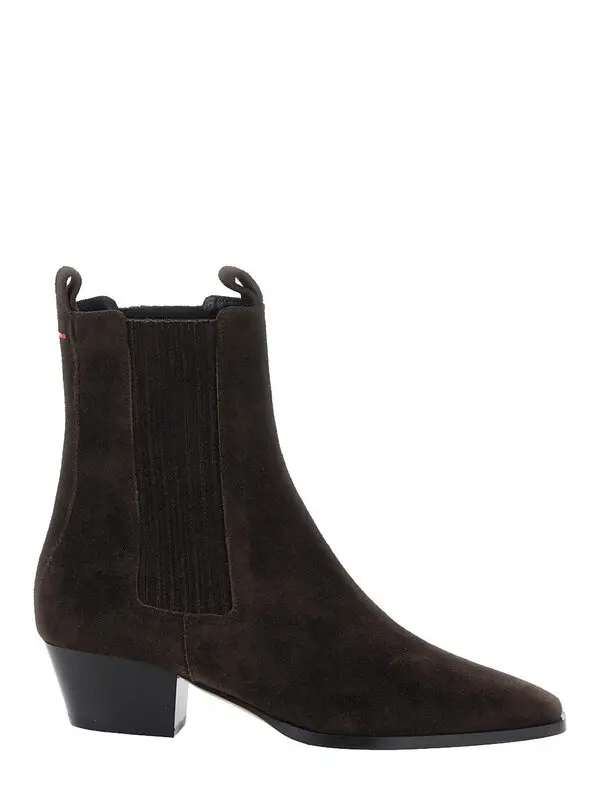 AeydĒ Agata Suede Leather Ankle Boots - Brown