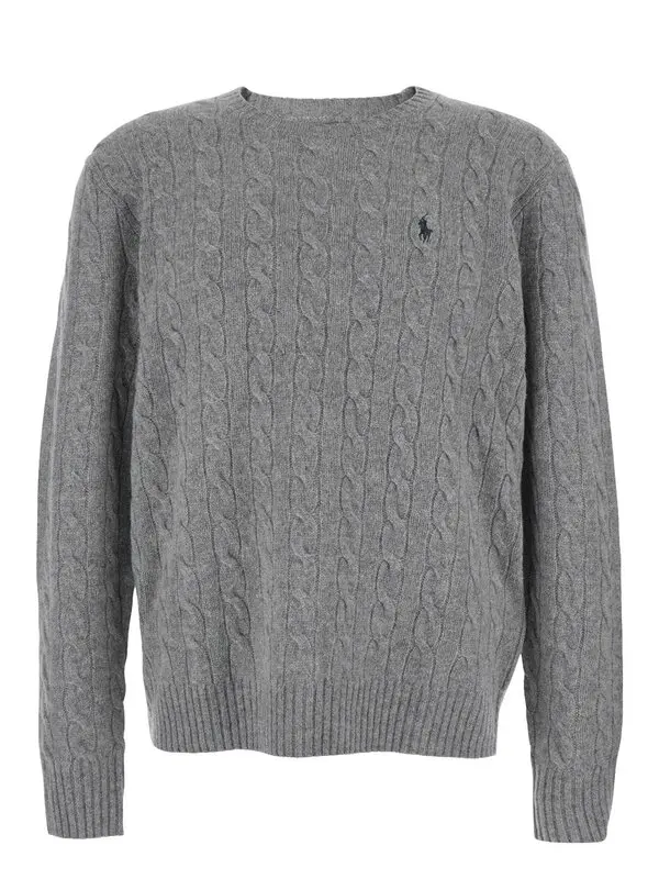 Polo Ralph Lauren Wool And Cashmere Crewneck Sweater - Grey