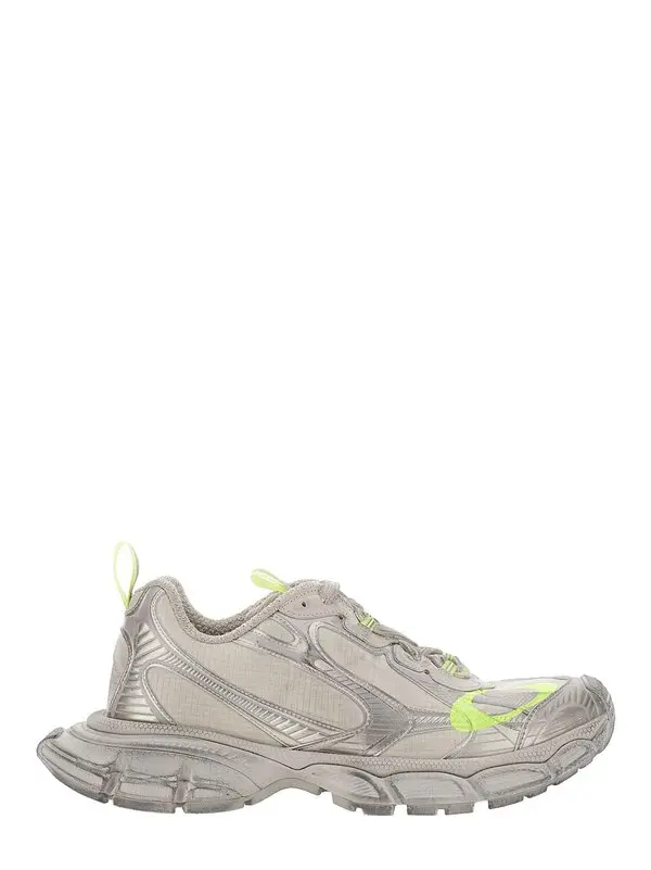 Balenciaga 3xl Tech Fabric Low Top Sneaker With Logo Detail - Grey