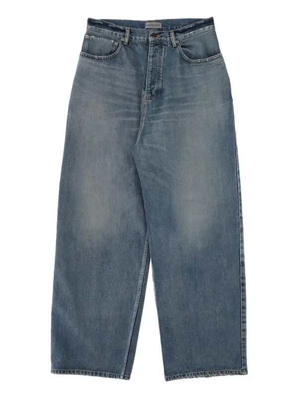 Balenciaga Baggy Jeans In Cotton - Denim