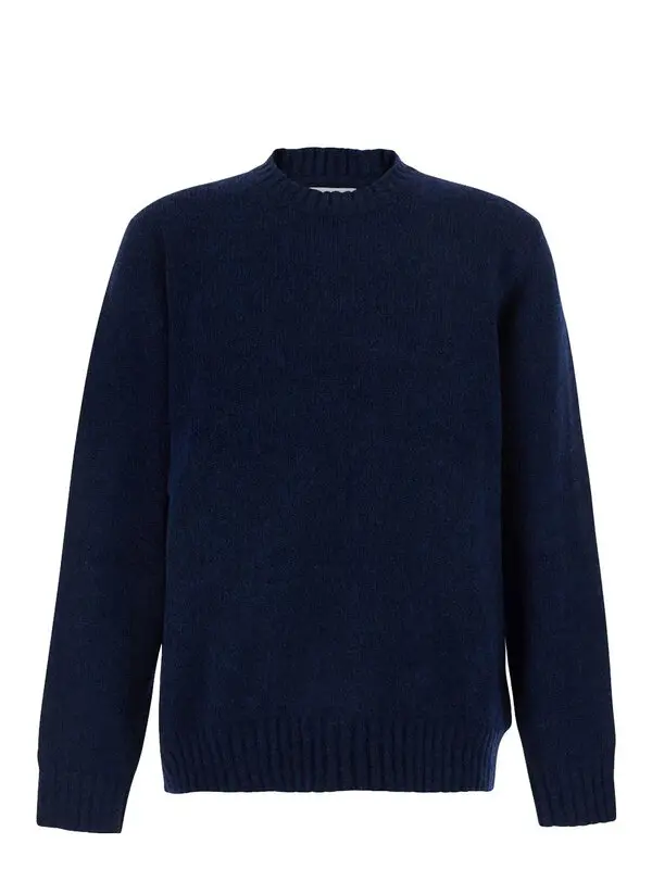 NN.07 Merino Crew Neck Sweater - Blu
