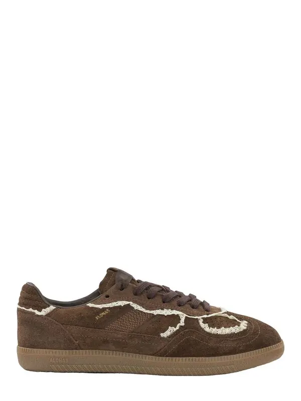 ALOHAS Tb 490 Low-top Leather Sneaker With Embossed Logo & Dual Closure - Brown