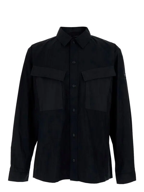 TATRAS Tech Fabric Button-front Jacket With Flap Pockets - Black