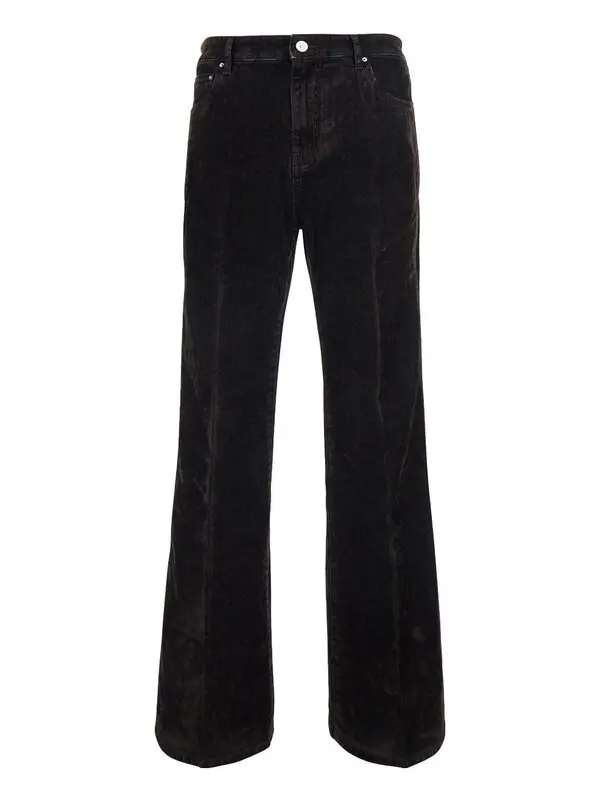 Amiri Logo Patch Back Straight-fit Denim Jeans For - Brown