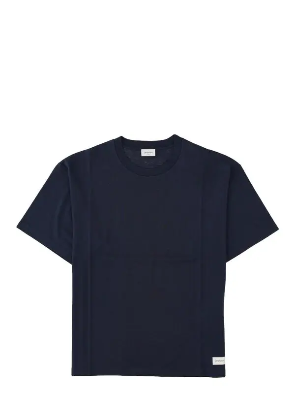 Saint Laurent Patch Logo T-shirt - Blue