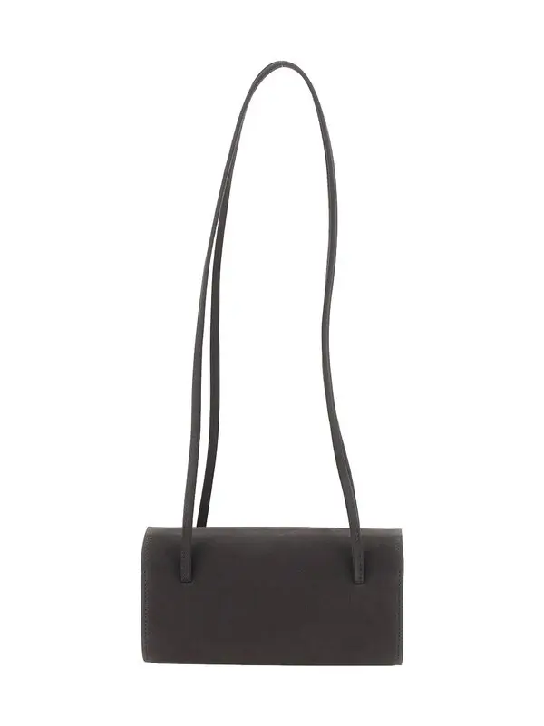 FANE Mie Leather Mini Shoulder Bag With Logo Detail - Brown
