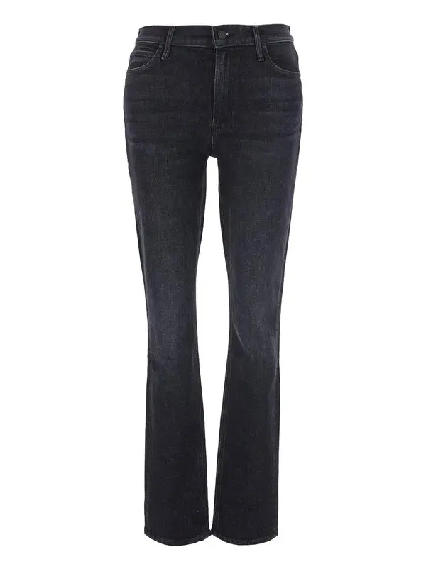MOTHER Mid Rise Dazzler Skimp Slim Fit Jeans - Grey