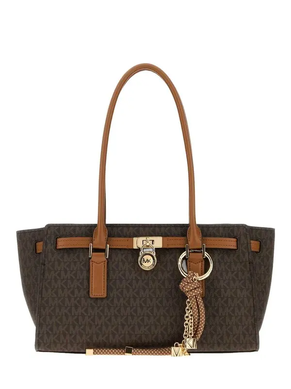 Michael Kors Canvas Hamilton Shoulder Handbag - Printed