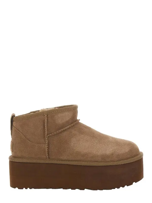 UGG Classic Ultra Mini Platform Ankle Boots For - Brown