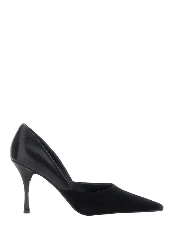 Jeffrey Campbell Volturi High-heel Leather Pumps With Tapered Silhouette - Black