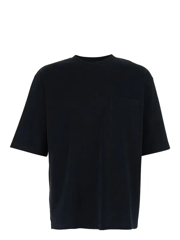 Dsquared2 Cotton Crewneck T-shirt With Back Logo Lettering - Black