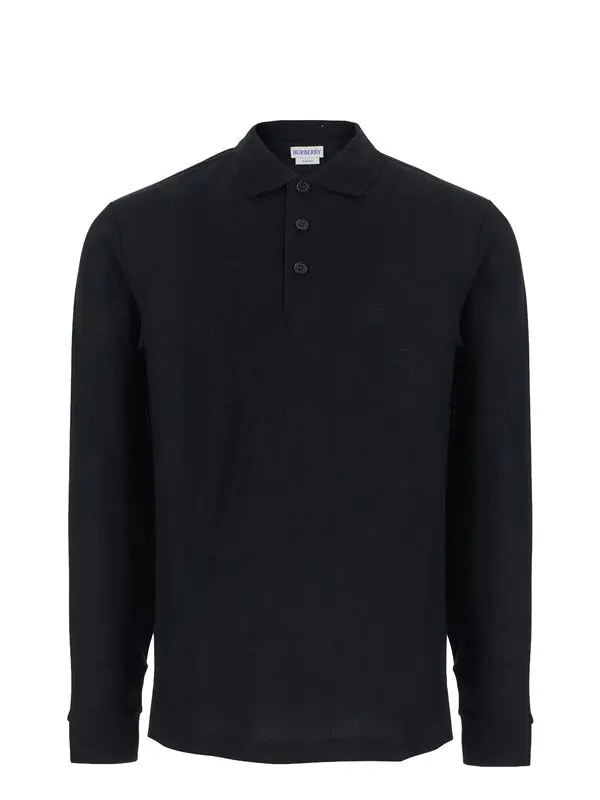 Burberry Eddie Long-sleeve Cotton Sweatshirt - Black