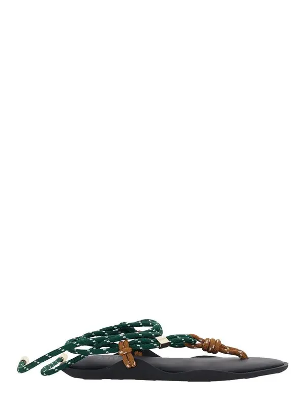 Flowze Strappy Leather-blend Sandals With Adjustable Ankle Strap - Multicolor