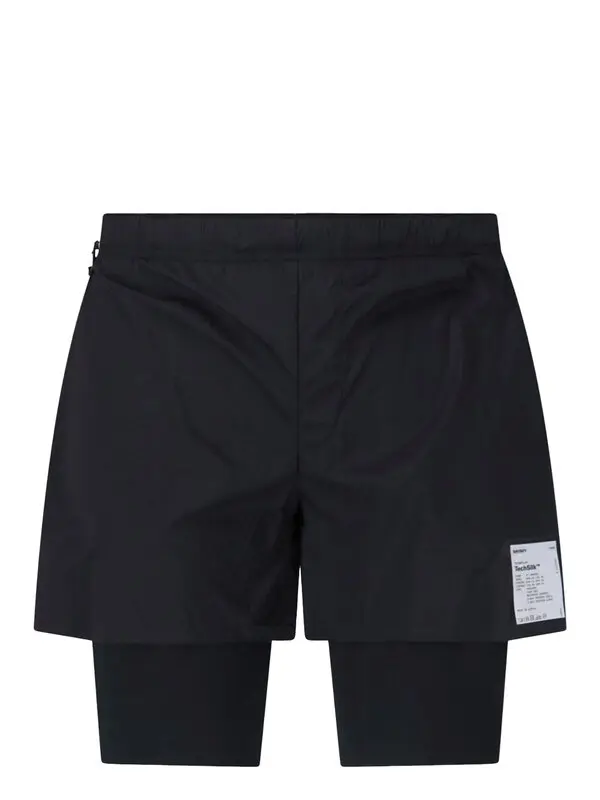 Satisfy Techsilk 8 Side-pocket Shorts With Elastic Waist - Black
