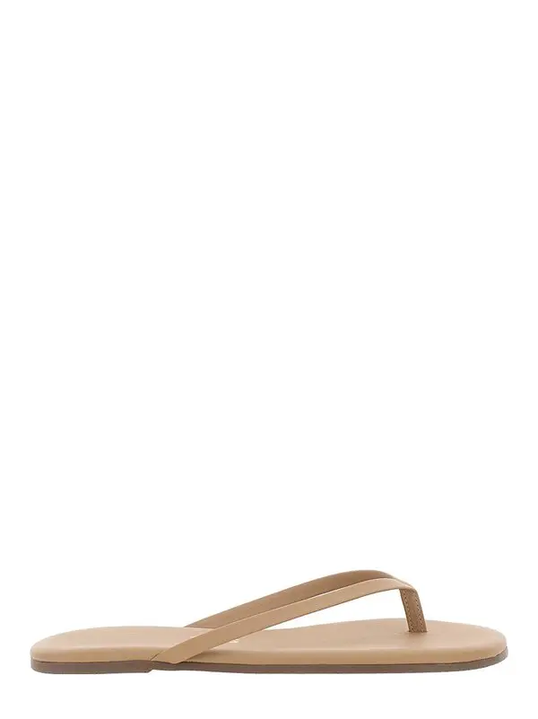 Tkees Foundations Thong Sandals With Logo-etched Insole - Beige