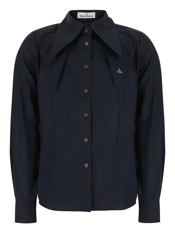 VIVIENNE WESTWOOD Violin Graphic Cotton Shirt - Black