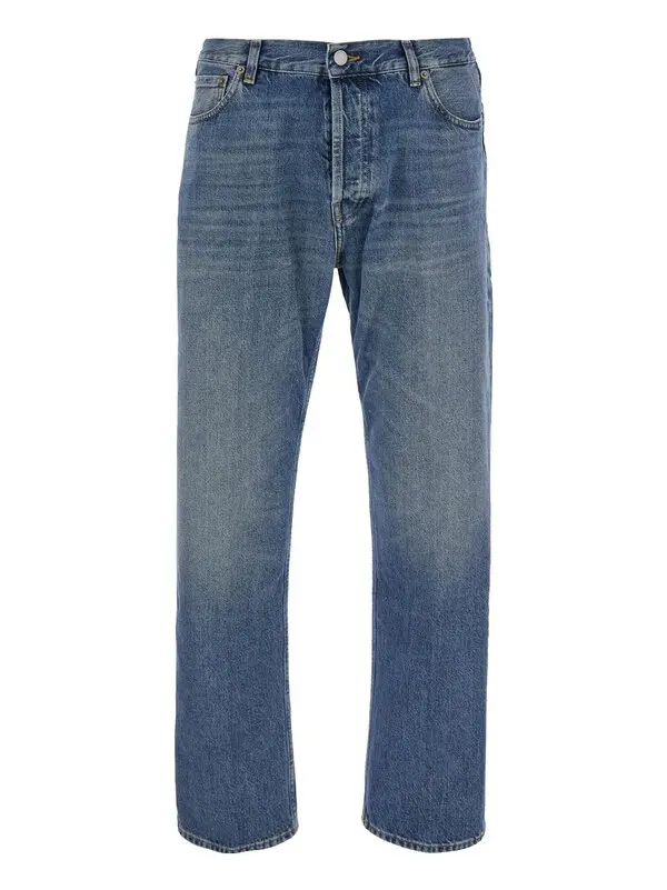 GRIFONI Regular Fit Straight-leg Jeans, " Inseam - Blu