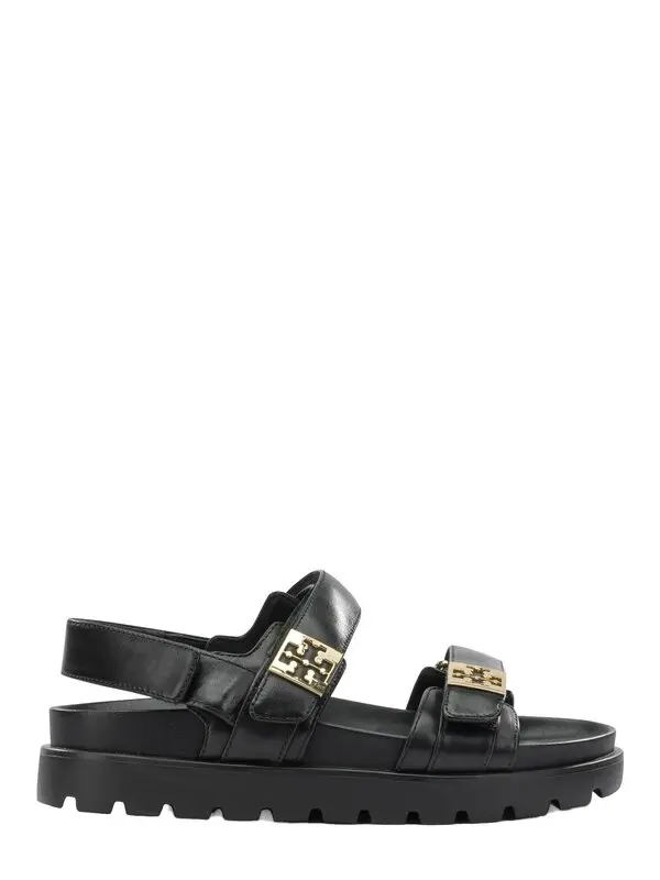 Tory Burch Chic Leather Sandals For Her - Black