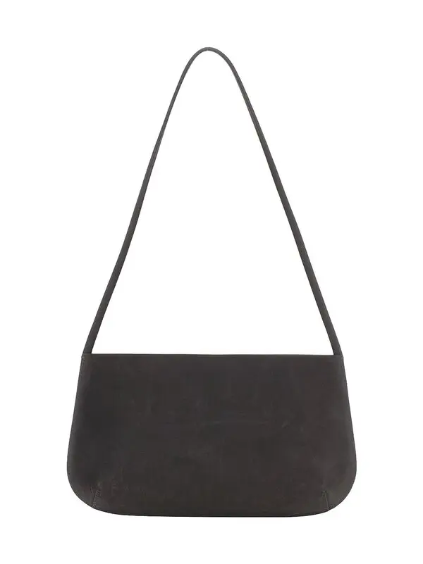 FANE Bra Handbag With Leather Details, Zip Closure & Adjustable Shoulder Strap, Mini - Brown