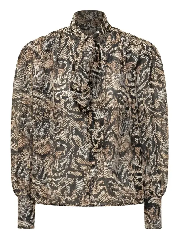 ACTUALEE Print Shirt - Snake