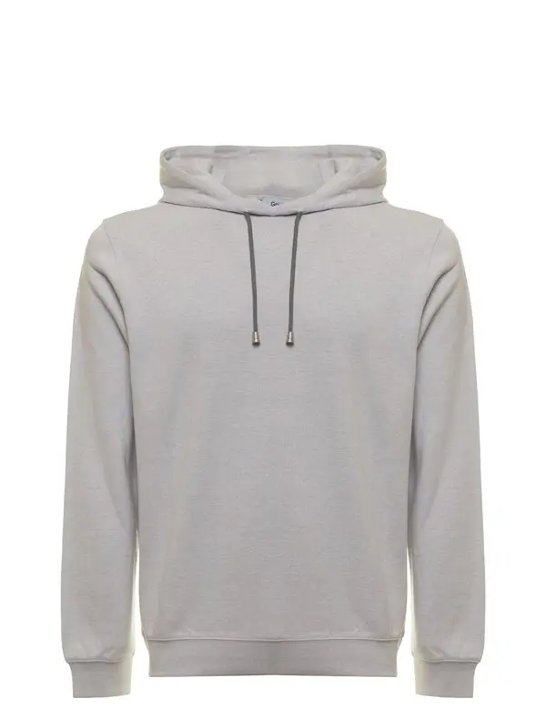 GAUDENZI Cotton Hoodie Sweatshirt - Grey