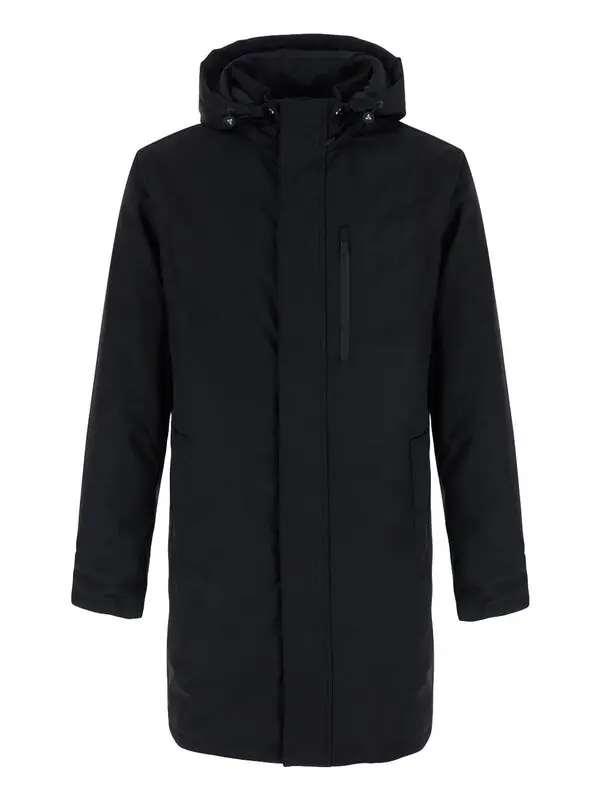 HESKIMO High-collar Nylon Tech Zip Jacket With Side Pockets - Black