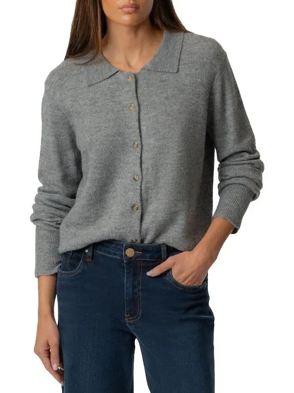 Kut From The Kloth Serafina Polo Cardigan - Grey