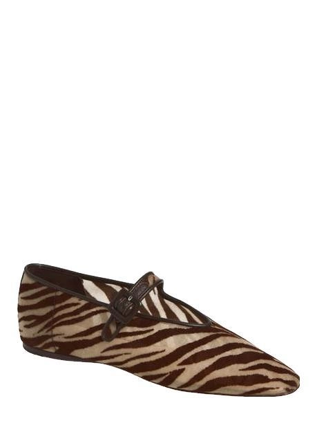 LOEFFLER RANDALL Junia Mary Jane Flat - Zebra