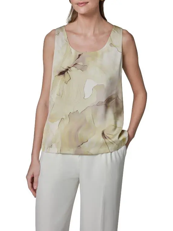 Donna Karan New York Scoop Neck Camisole - Citrus Multi