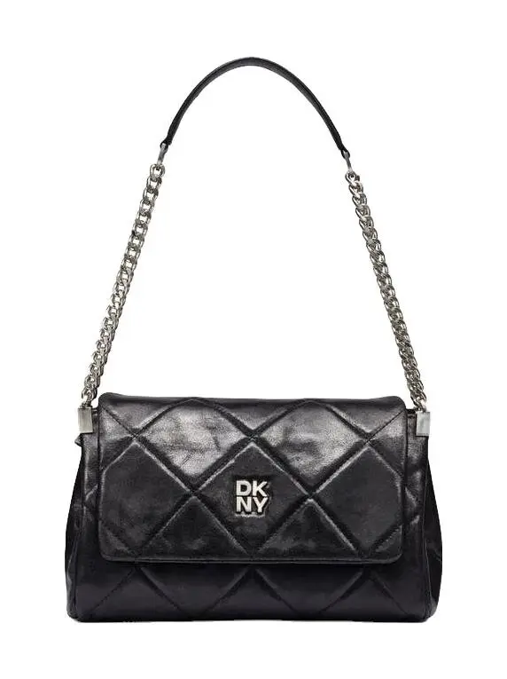 Dkny Soho Medium Shoulder Bag - Black/silver