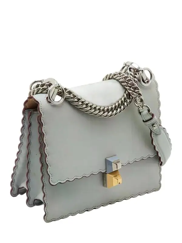 Fendi 2018 Small Kan I Shoulder Bag - Grey