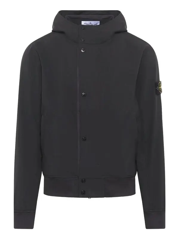 Stone Island Soft Shell Jacket - Black