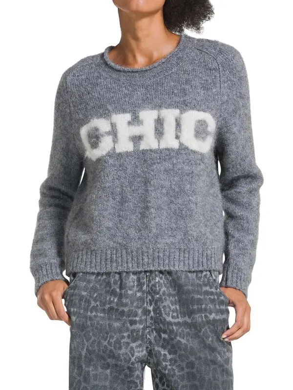 DEHA Crew Neck Sweater - Gray
