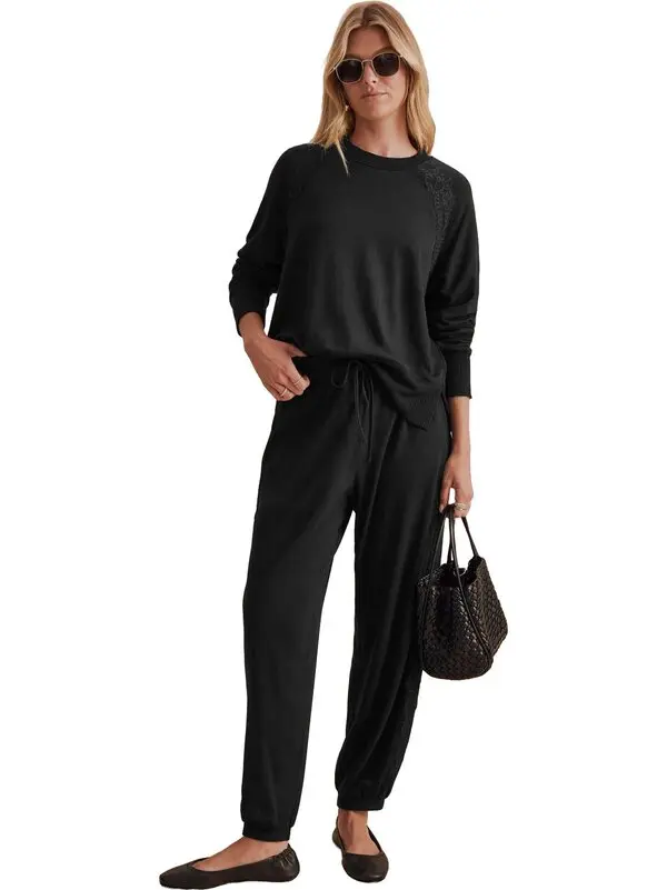 Splendid Supersoft Lace Trim Jogger - Java