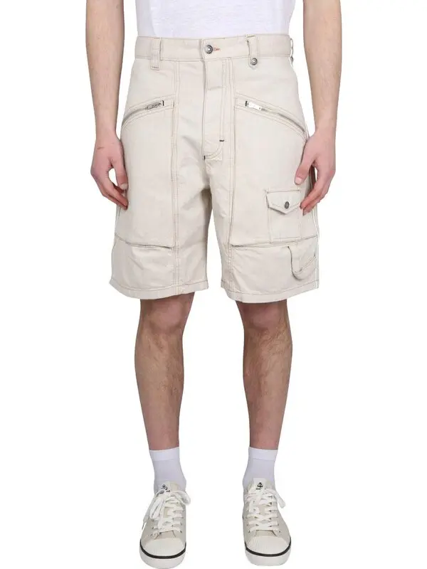 Isabel Marant Étoile Marant Peio Denim Bermuda Shorts - Multicolor