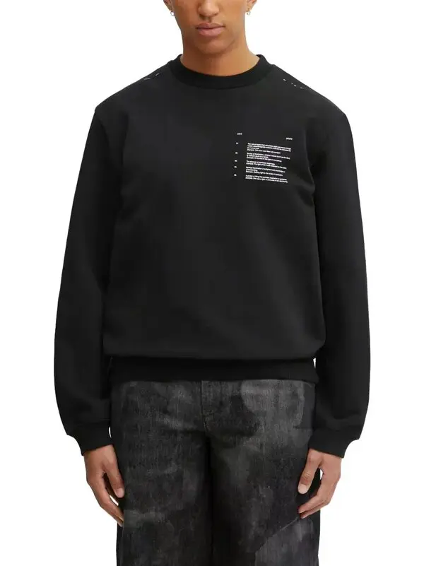 HELIOT EMIL Graphic-print Sweatshirt - Black