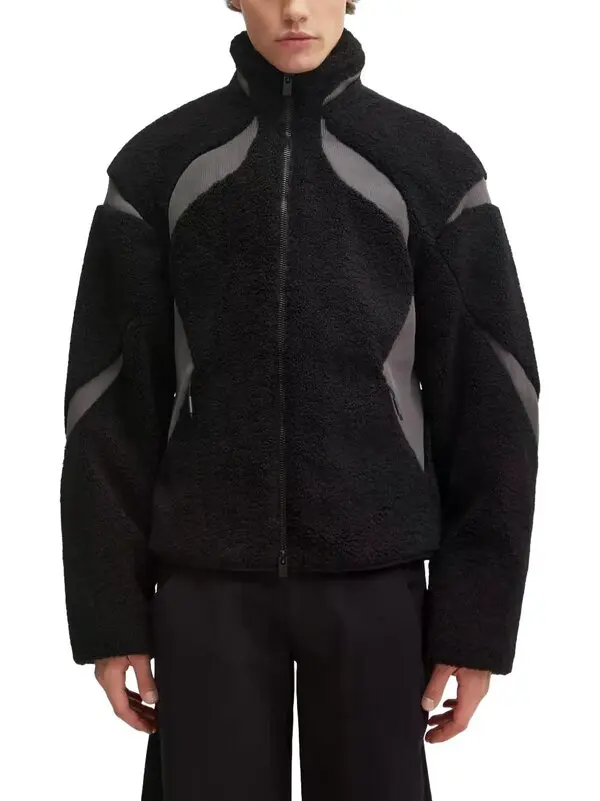 HELIOT EMIL Hooded Panelled Jacket - Black