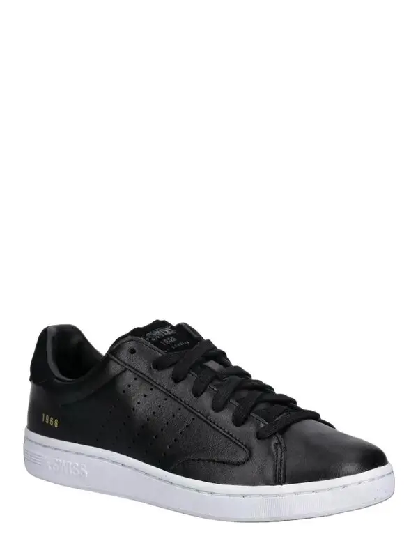 K-Swiss Lozan Klub Perforated-detail Low-top Sneakers - Black